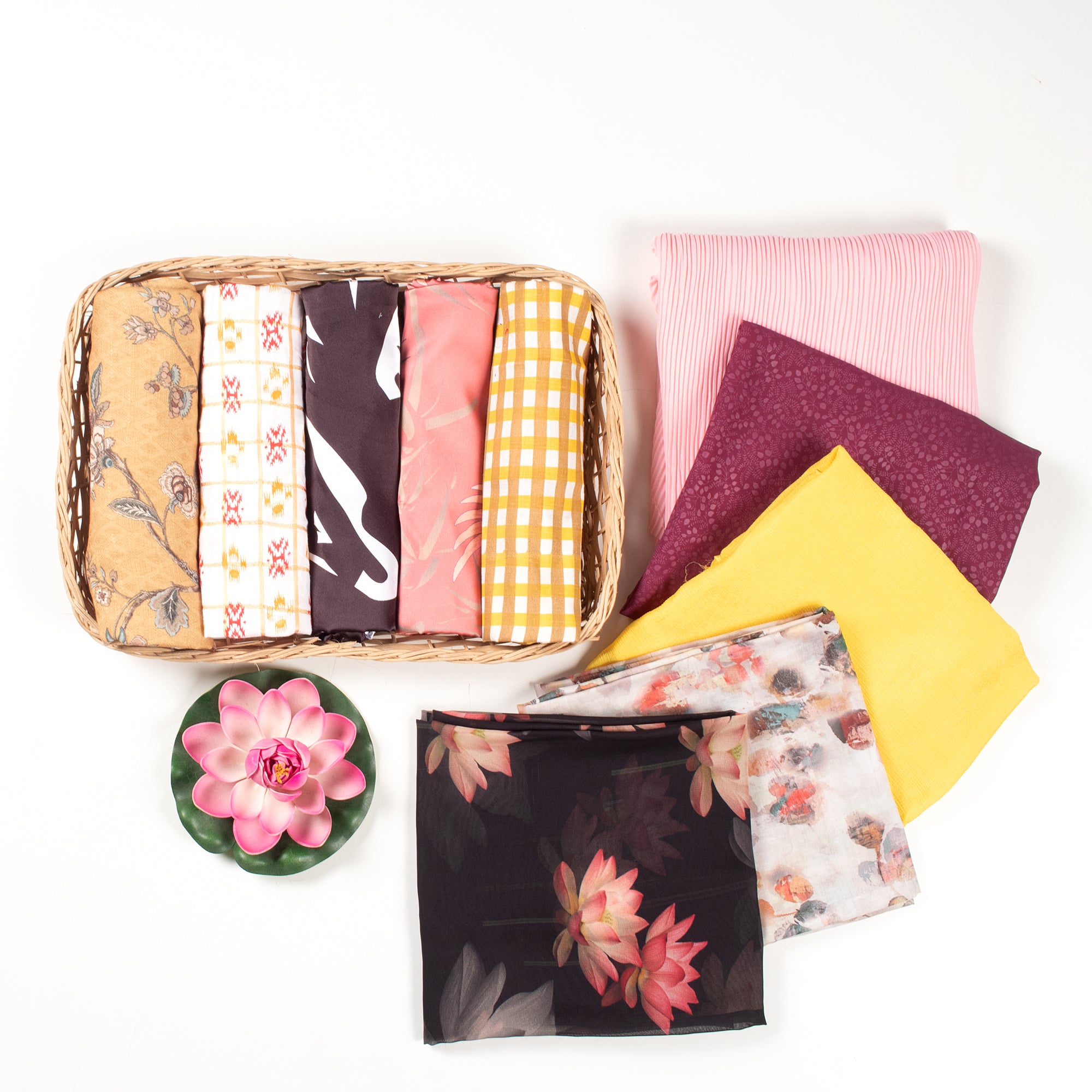 10 Piece Of Fabric Combo Set (1 Mtr Each ) – Fabcurate