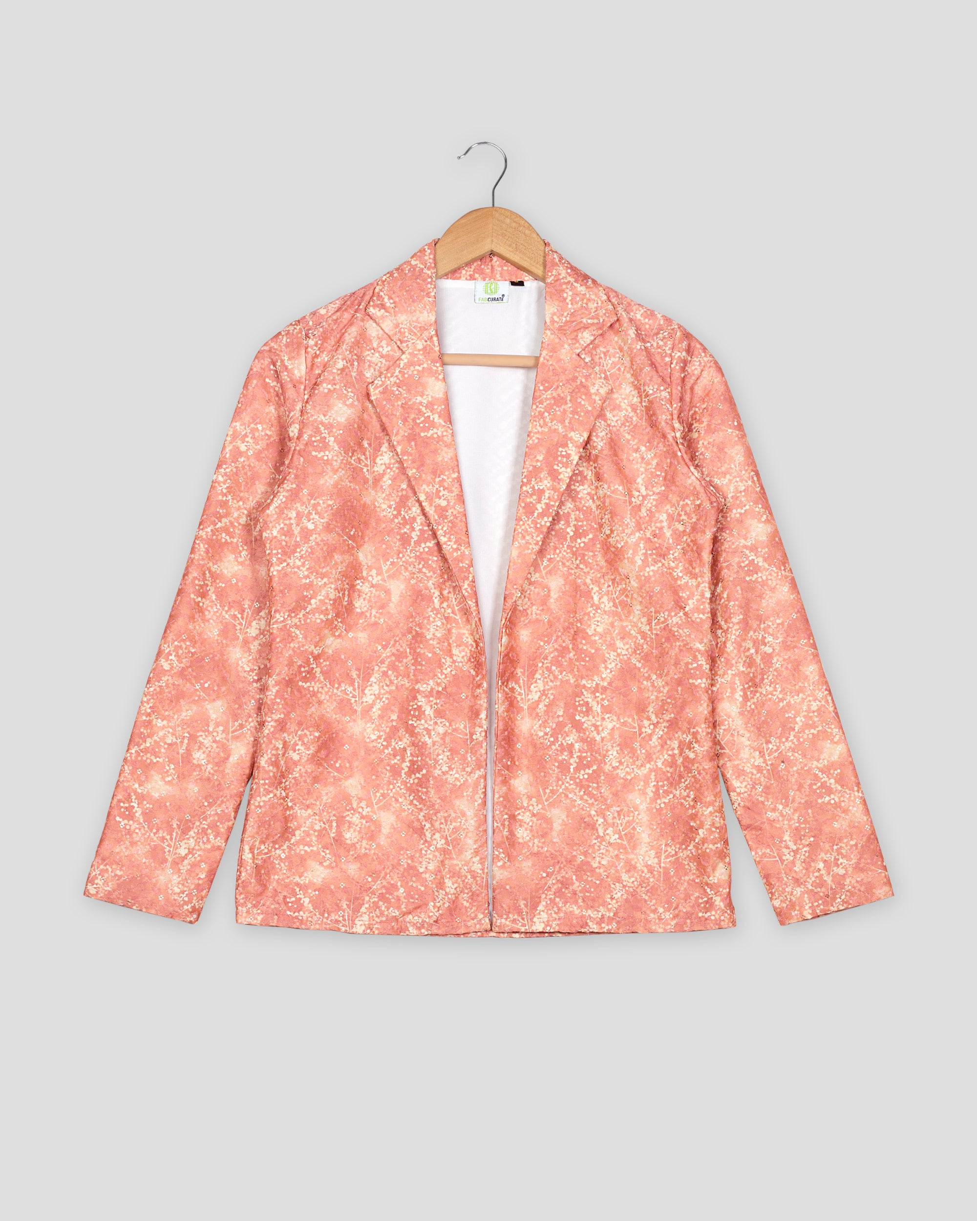 Luxe Floral Embroidery Work Leafage Women's Jacket – Fabcurate