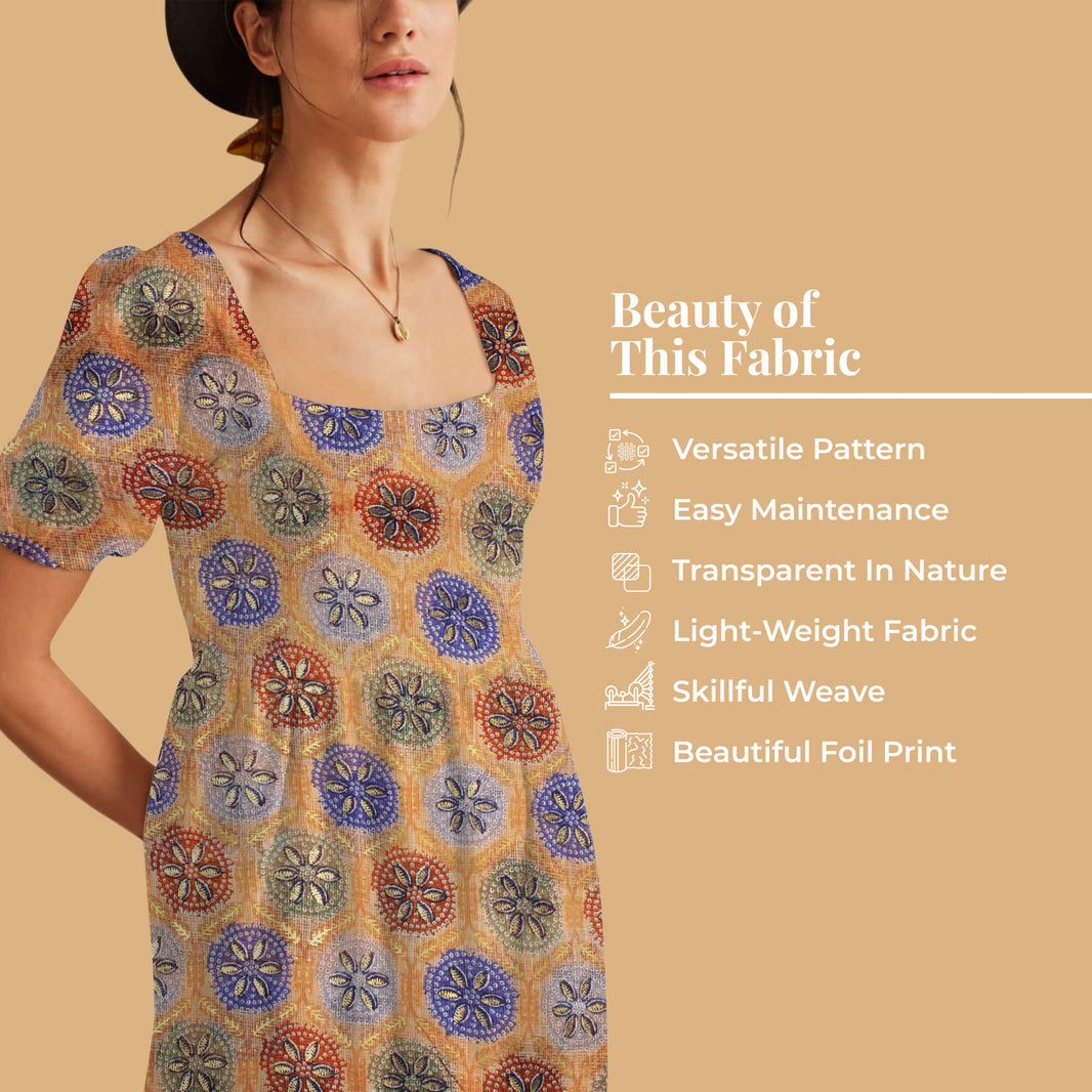 Foil Printed Fabric – Fabcurate